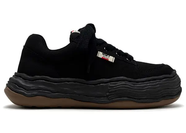 Mihara Yasuhiro Oliver Og Sole Canvas Low Sneakers - Black