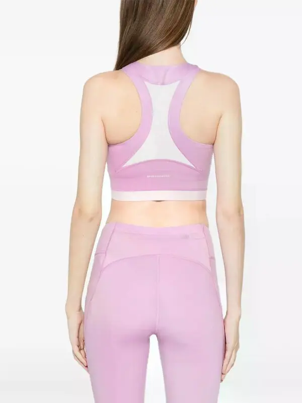 On 2-in-1 Crop Sports Bra - Pink