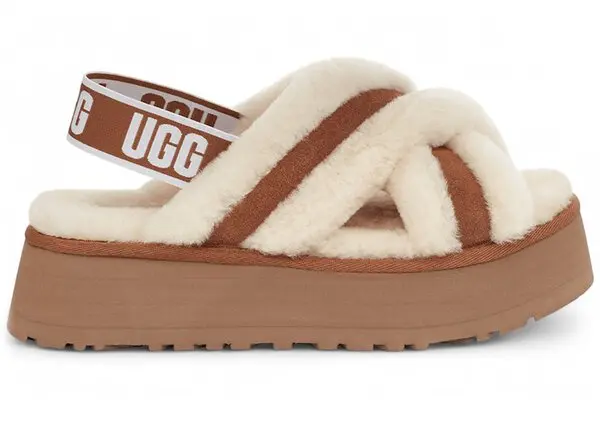 UGG Disco Cross Slide - Chestnut