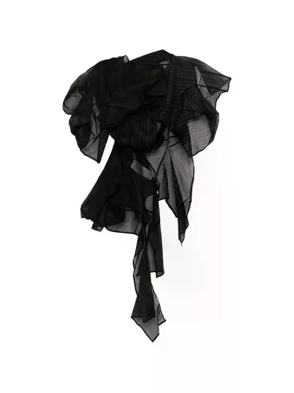 Yohji Yamamoto Asymmetric Darts 3d Blouse