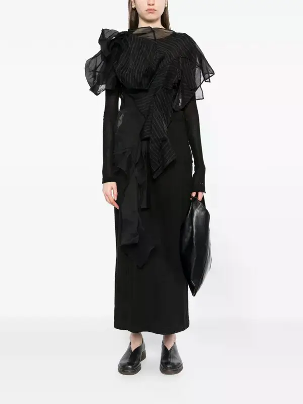 Yohji Yamamoto Asymmetric Darts 3d Blouse