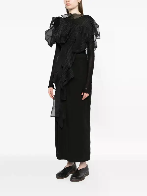 Yohji Yamamoto Asymmetric Darts 3d Blouse