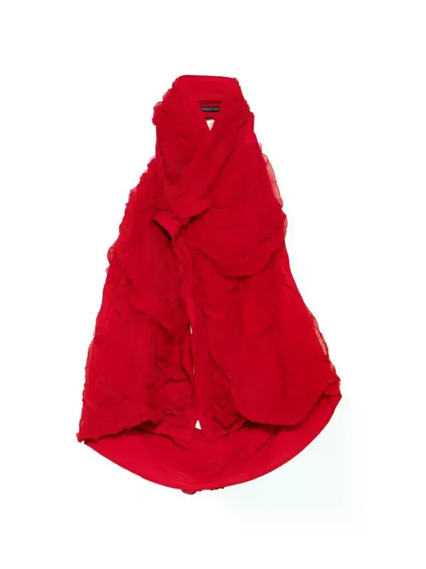 Yohji Yamamoto Crushed Chiffon Top