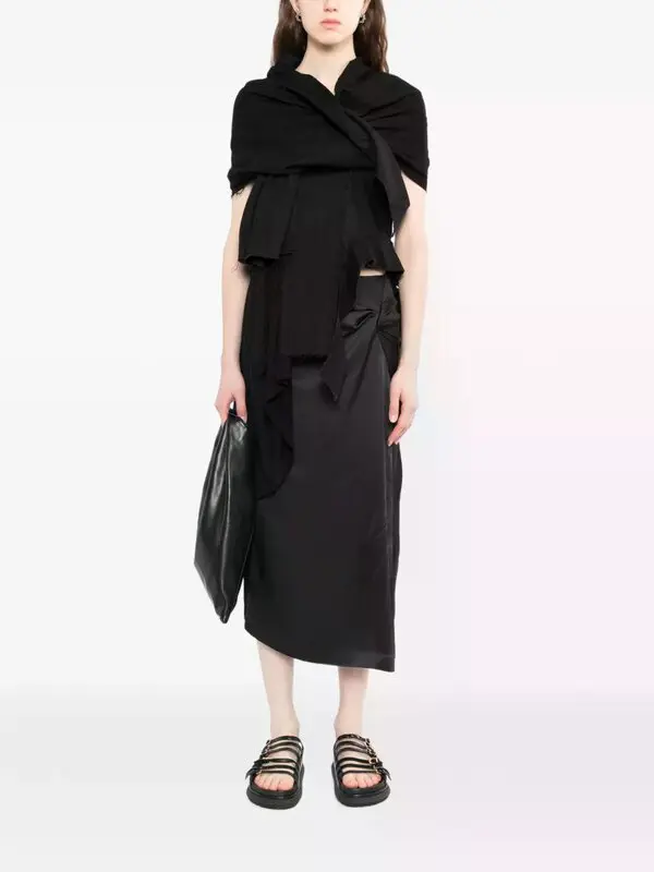 Yohji Yamamoto Lace-up Blouse