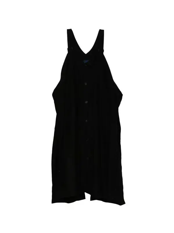 Yohji Yamamoto Ribbon Back Dress - Black