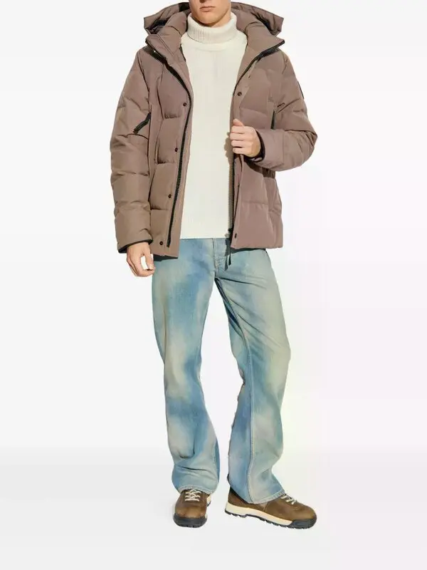 Canada Goose Padded Hooded Jacket - Neutrals