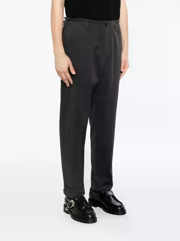 Yohji Yamamoto Drawstring Tapered Trousers