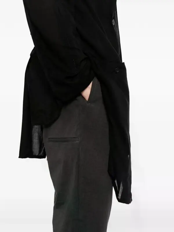 Yohji Yamamoto Drawstring Tapered Trousers