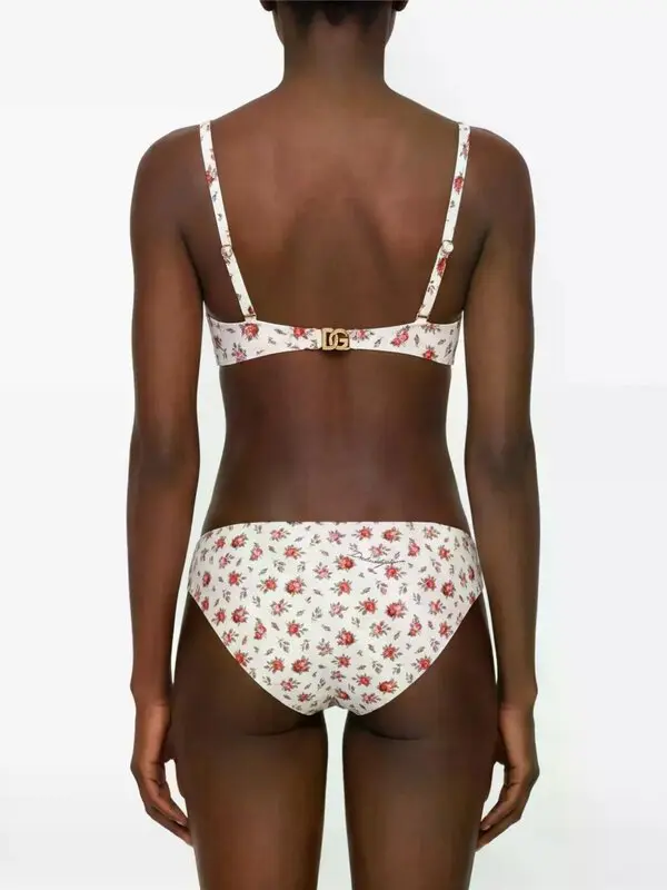 Dolce & Gabbana Floral-print Bikini - White