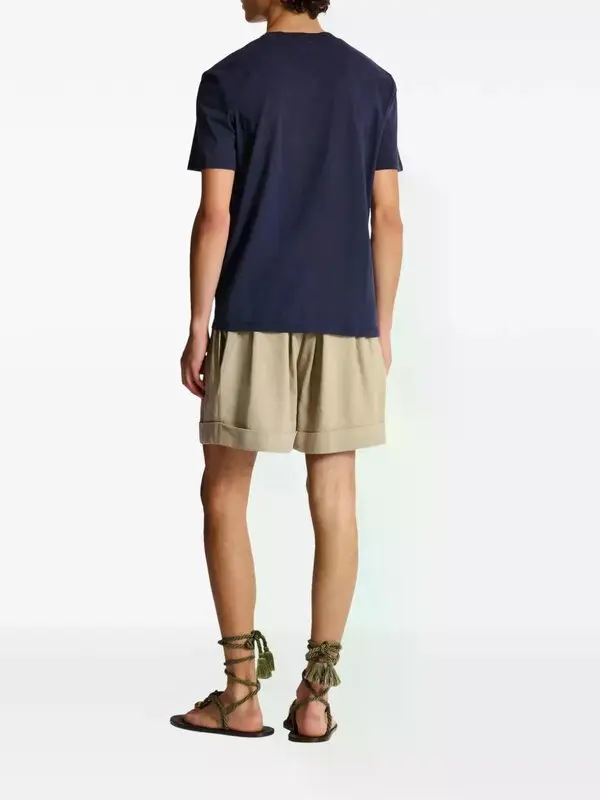 Balmain Short-sleeve Crew-neck T-shirt - Blue