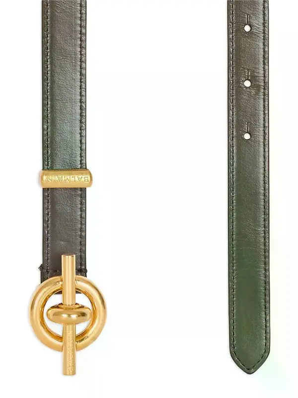 Balmain Leather T-bar Belt
