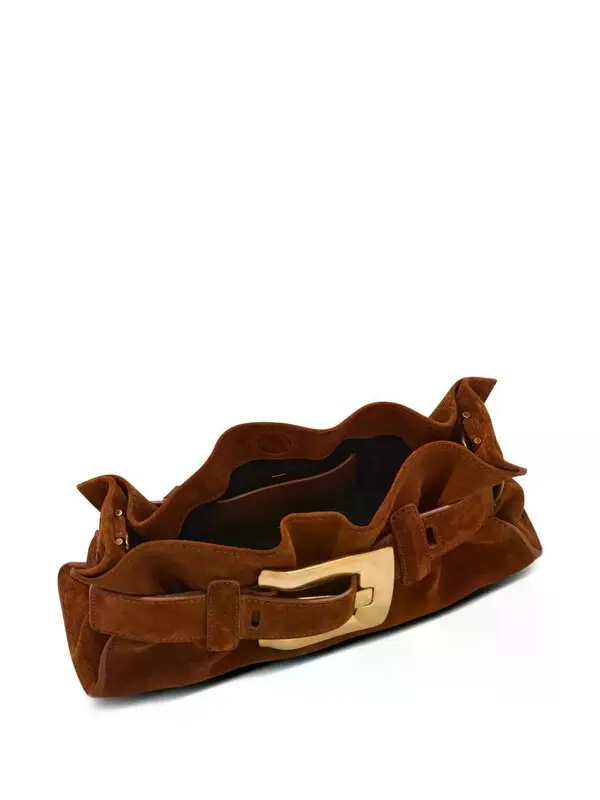 Balmain Clutch With Buckle - Brown