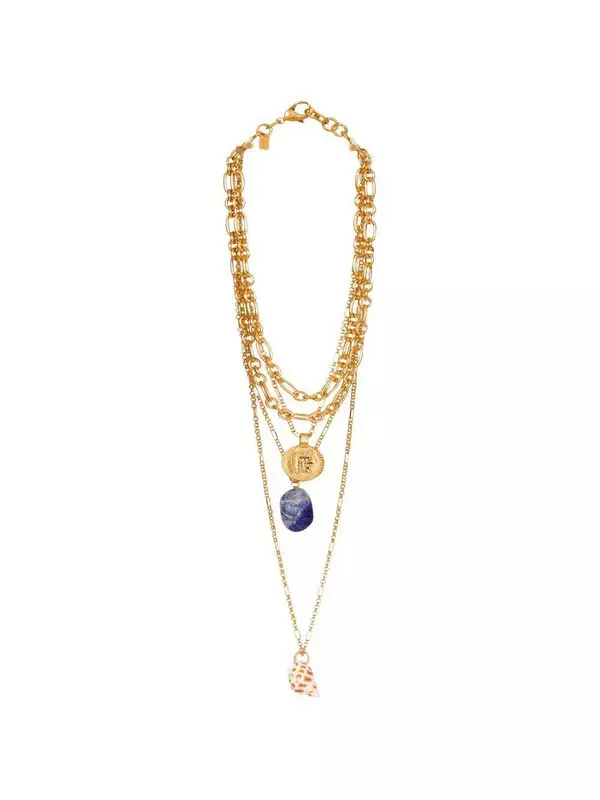 Balmain Multi-charms Layered Necklace - Gold