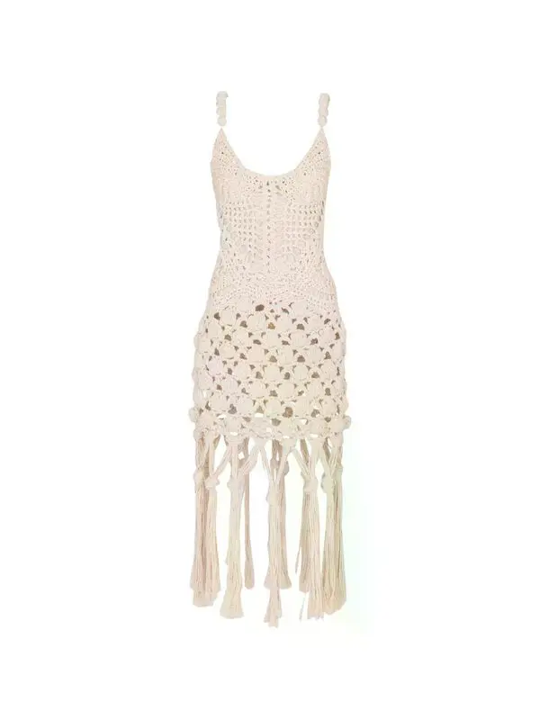 Balmain Knot-detail Mini Dress - Neutrals