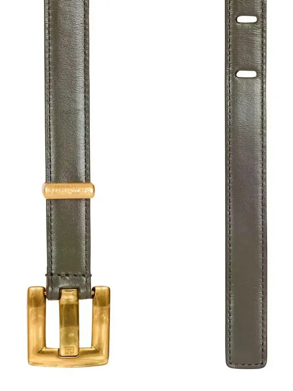 Balmain Leather Belt - Green
