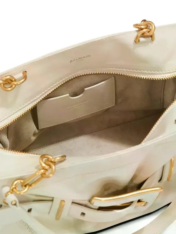 Balmain Anthem Shoulder Bag - Neutrals