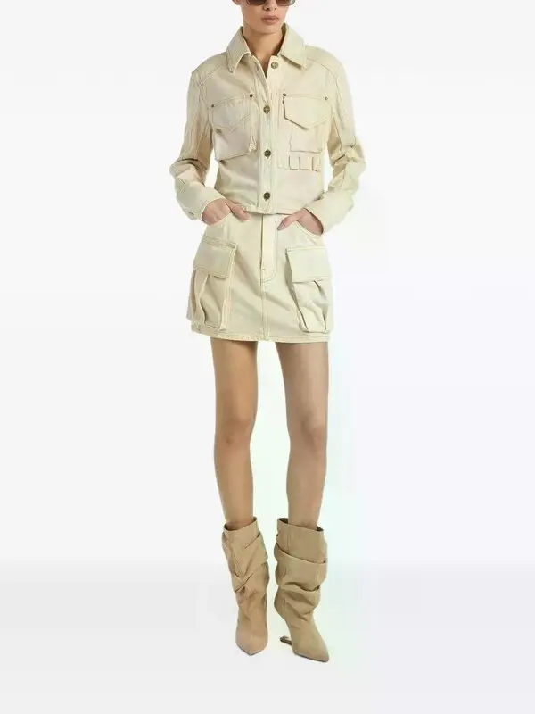 Balmain Denim Mini Skirt