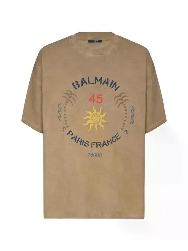 Balmain Crew-neck Short-sleeve T-shirt