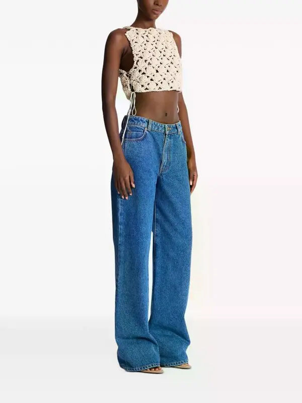 Balmain Tie-detail Top - Neutrals