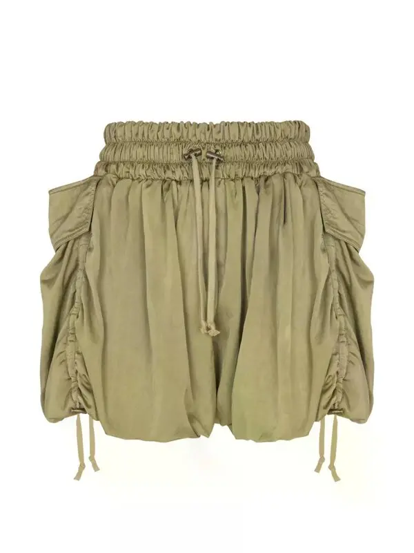 Balmain Drawstring Cargo Shorts - Green