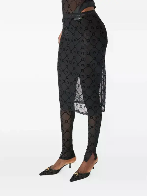 MARINE SERRE Moongram Trousers - Black