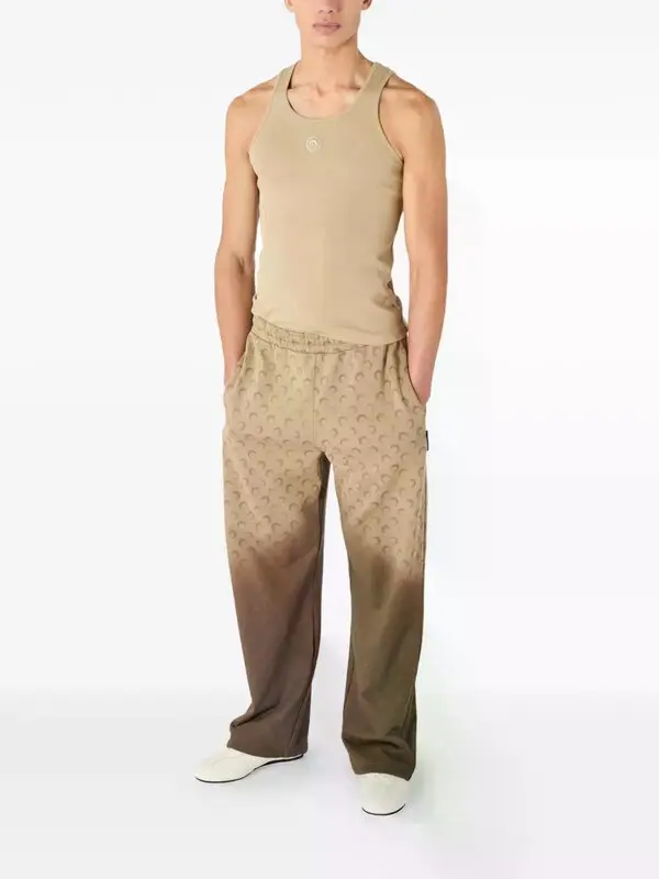 MARINE SERRE Logo Ribbed Tank Top
