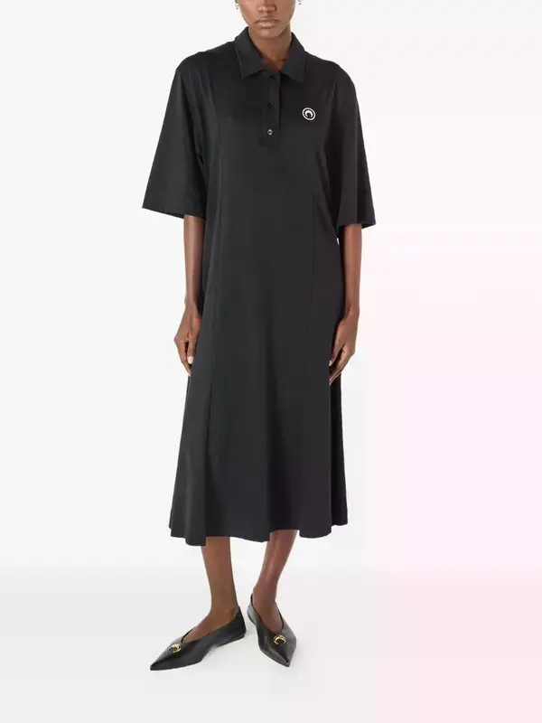 MARINE SERRE Logo Polo Dress
