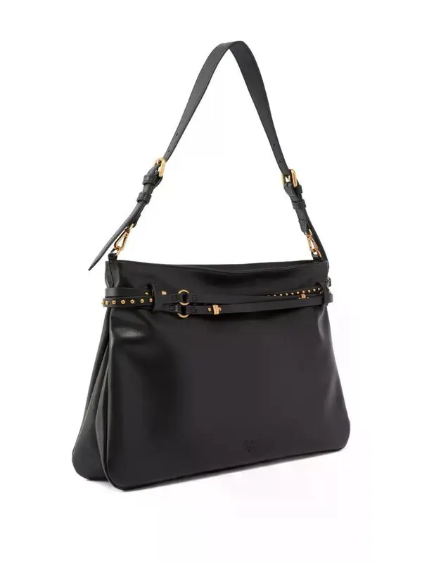 Pinko Studded Leather Shoulder Bag