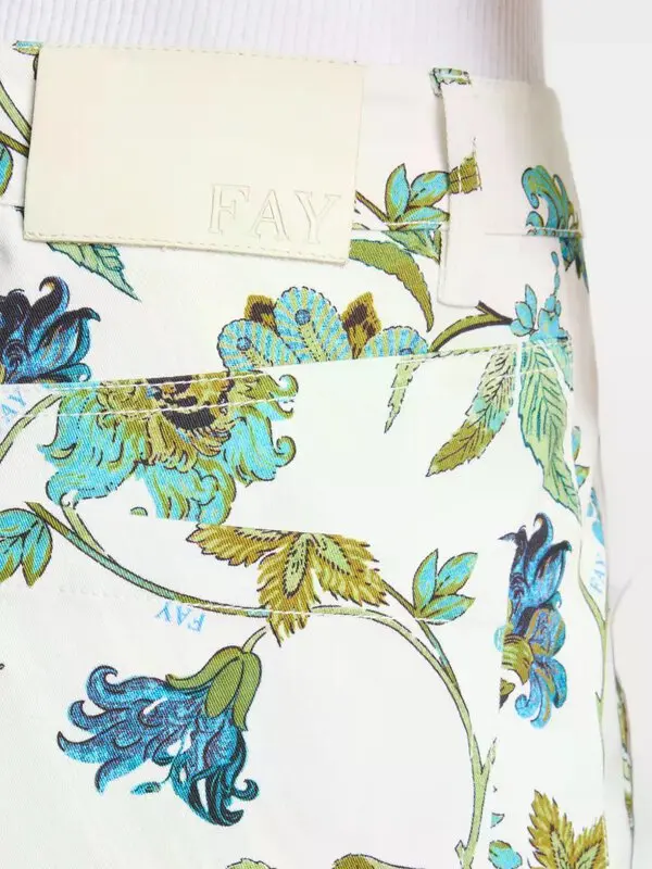 FAY Floral Pocket Trousers