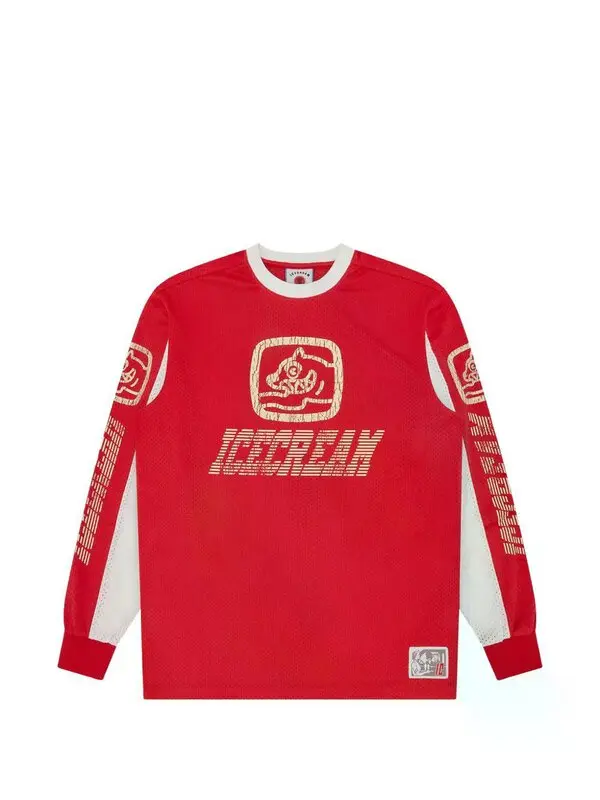 ICECREAM Long-sleeve Graphic T-shirt - Red