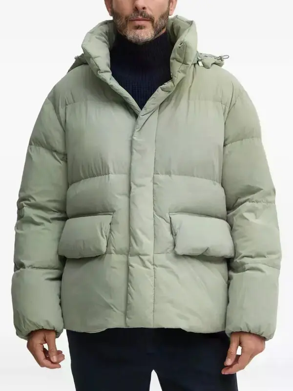 BOSS C-celvie Hooded Padded Jacket - Green