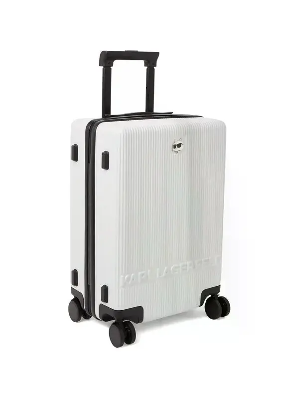 Karl Lagerfeld Ikon Choupette Logo-embossed Hard Luggage