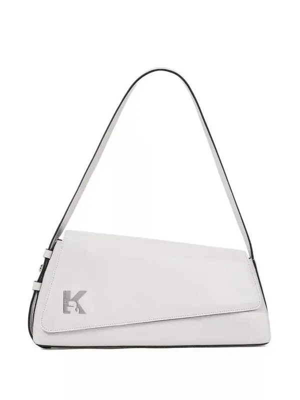 Karl Lagerfeld Leather Shoulder Bag - White