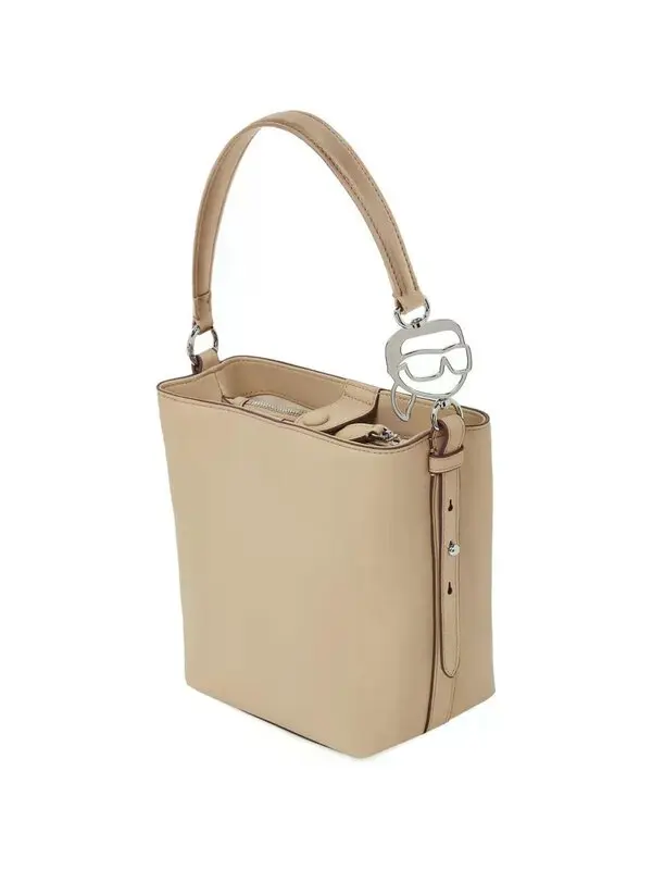 Karl Lagerfeld Logo-plaque Bucket Bag