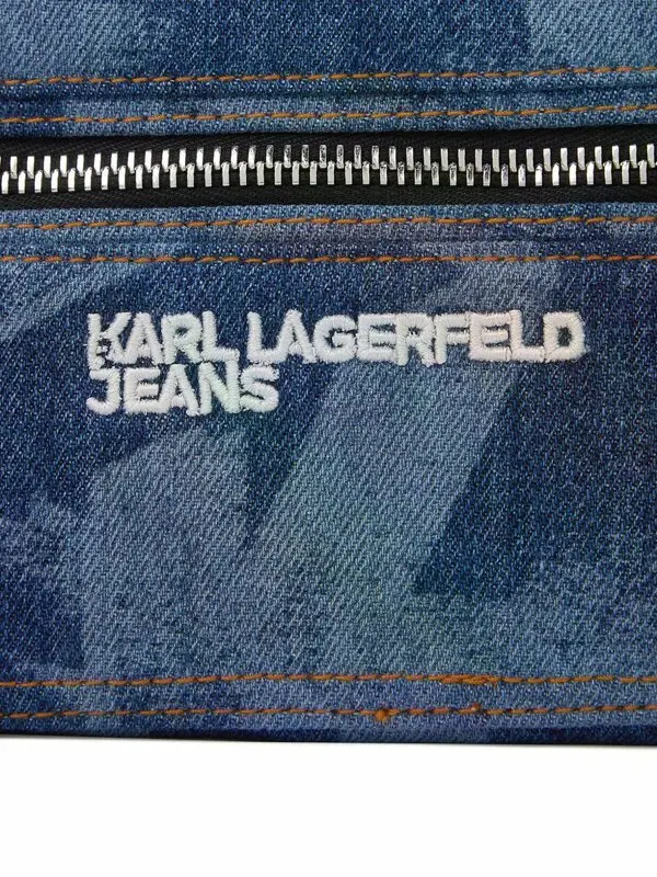 Karl Lagerfeld Monogram Messenger Bag