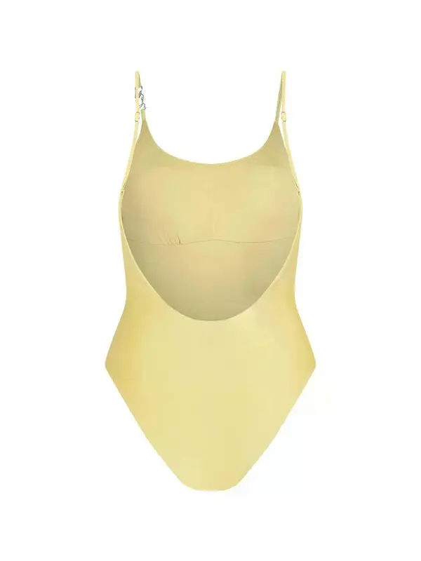 Karl Lagerfeld Signature One-piece Swimsuit - Yellow