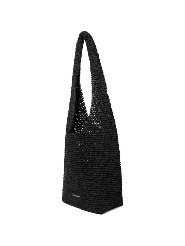 Karl Lagerfeld K/autograph-patch Crochet Tote