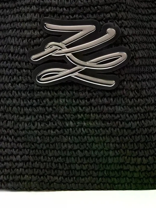 Karl Lagerfeld K/autograph-patch Crochet Tote