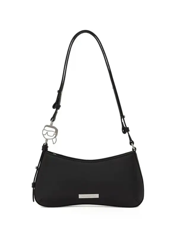 Karl Lagerfeld Mini Logo-plaque Shoulder Bag - Black