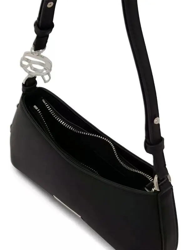 Karl Lagerfeld Mini Logo-plaque Shoulder Bag - Black
