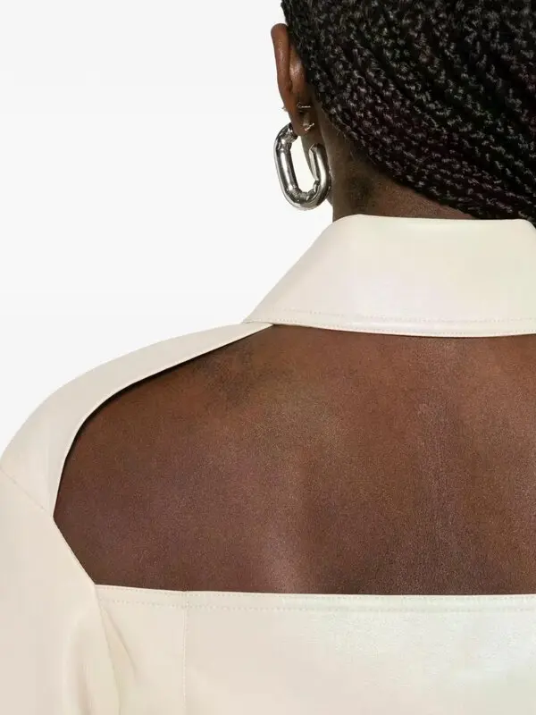 Nanushka Cut-out Shirt Jacket - Neutrals