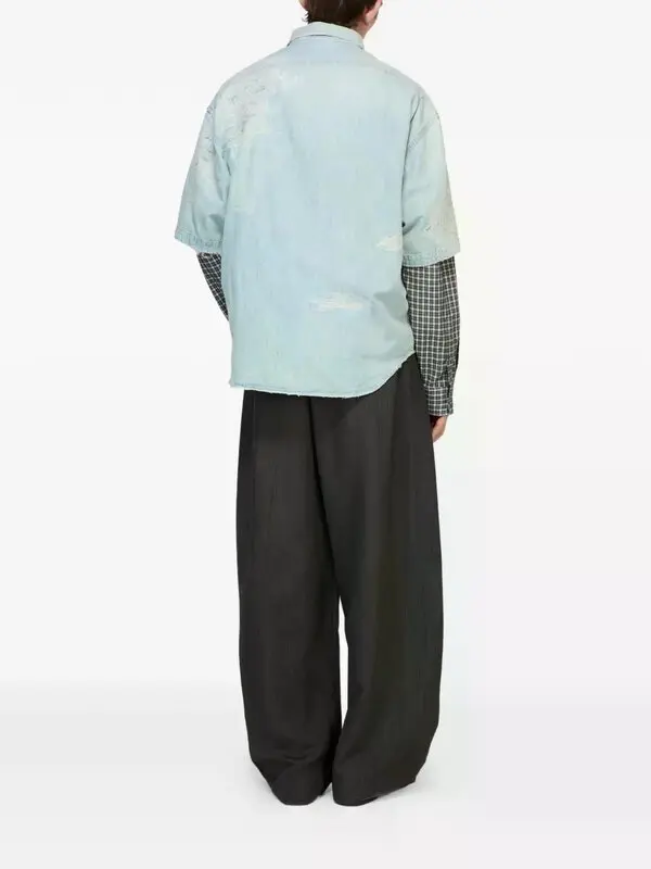 Acne Studios Distressed Embroidered Shirt