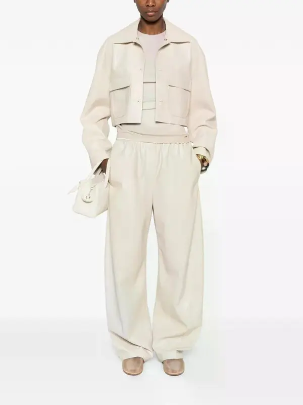 Nanushka Barrel Leg Trousers - Neutrals