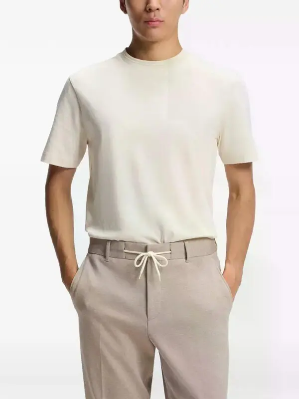 BOSS Inner-monogram T-shirt In A Cotton Blend