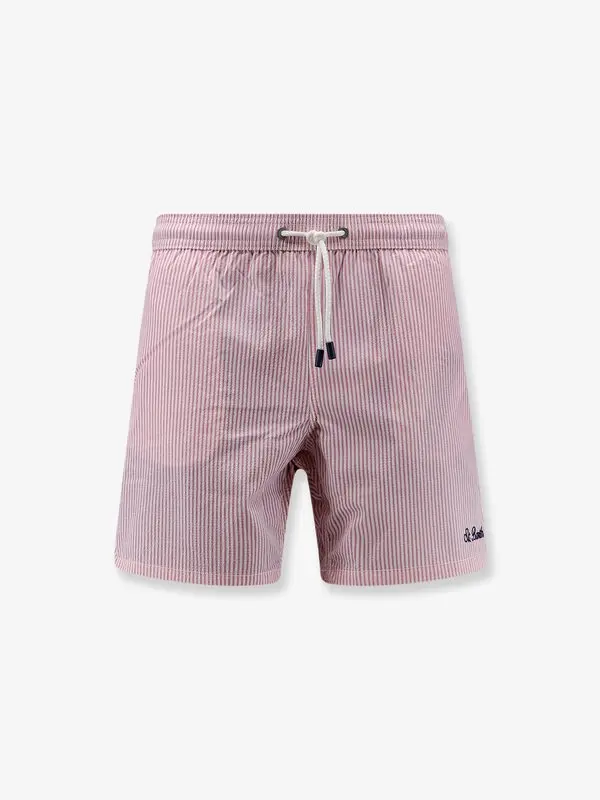 MC2 SAINT BARTH Patmos Striped Swim Trunks - Pink