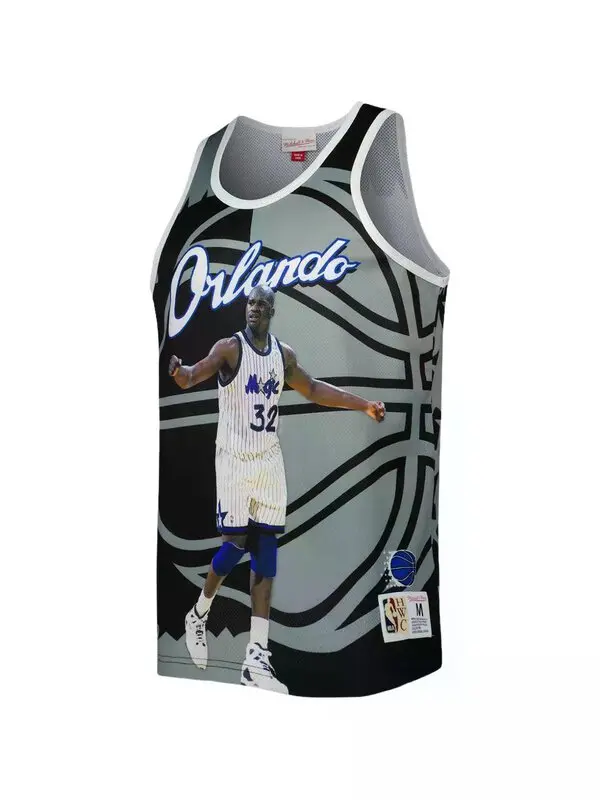 Mitchell & Ness Sublimated Player Shaquille O'neal Tank Top - Grey