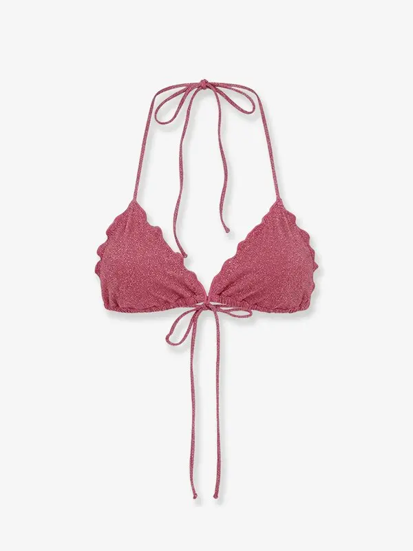 MC2 SAINT BARTH Sagittarius Viscose Blend Bikini Top - Pink
