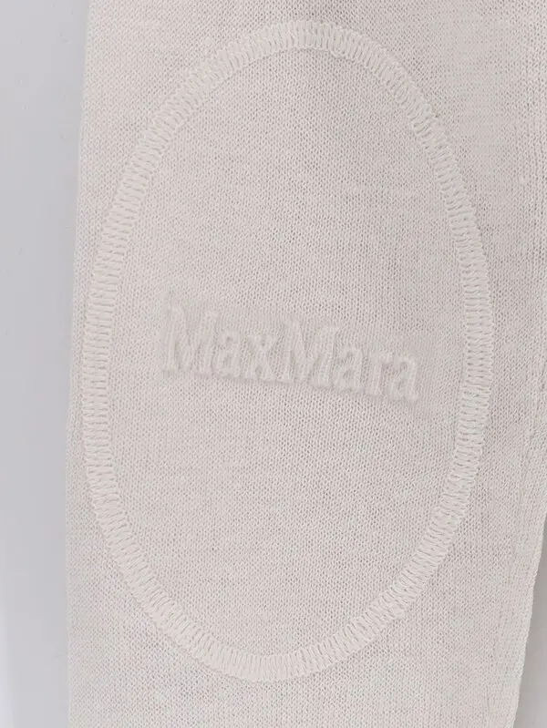 Max Mara Linen Knit Sweater - White