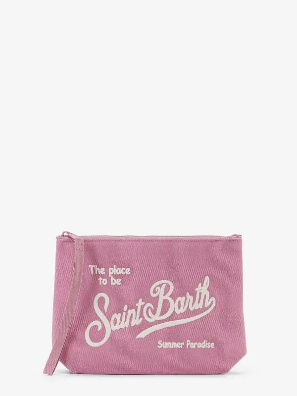 MC2 SAINT BARTH Aline Canvas Clutch - Pink