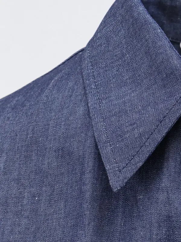 HEVO Arigliano Cotton Chemisier Dress